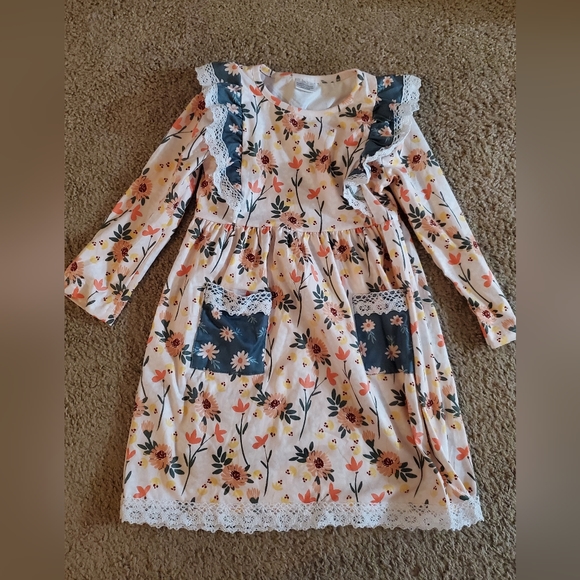 IDK | Dresses | Little Girls Long Sleeve Pocket Dress | Poshmark